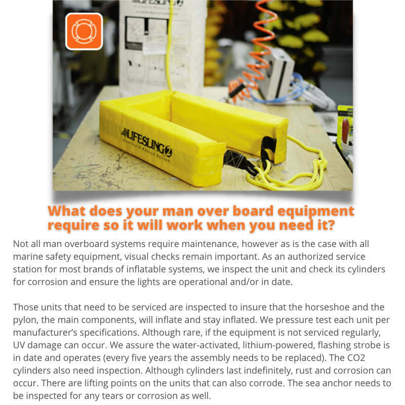 MAN OVERBOARD SERVICE – Life Raft and Survival Equipment, Inc.