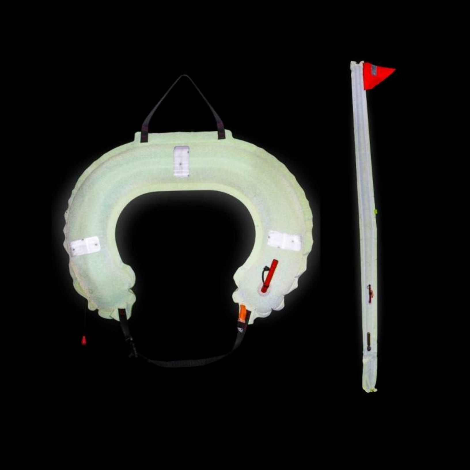 Jonbuoy Danbuoy & Horseshoe Combination Glo Lite – Life Raft and ...